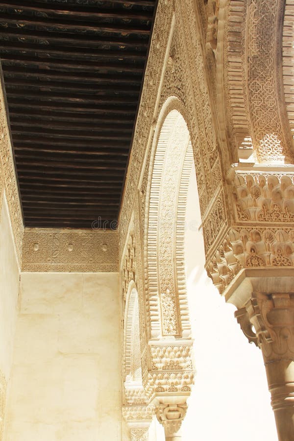 Interno Di Alhambra Palace, Granada, Spagna Fotografia Stock - Immagine ...