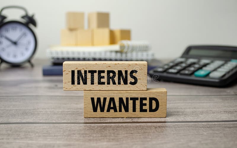 Interns Wanted is Shown on a Conceptual Photo Using Wooden Blocks Stock ... Interns Wanted is Shown on a Conceptual Photo Using Wooden Blocks Stock ...