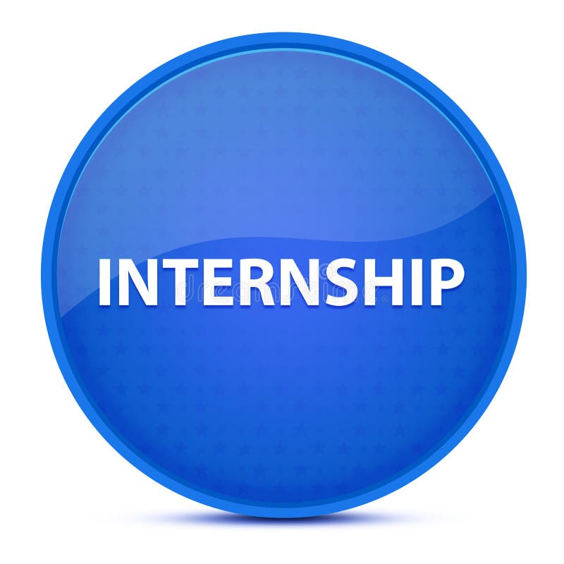 Internship Aesthetic Glossy Blue Round Button Abstract Stock ...