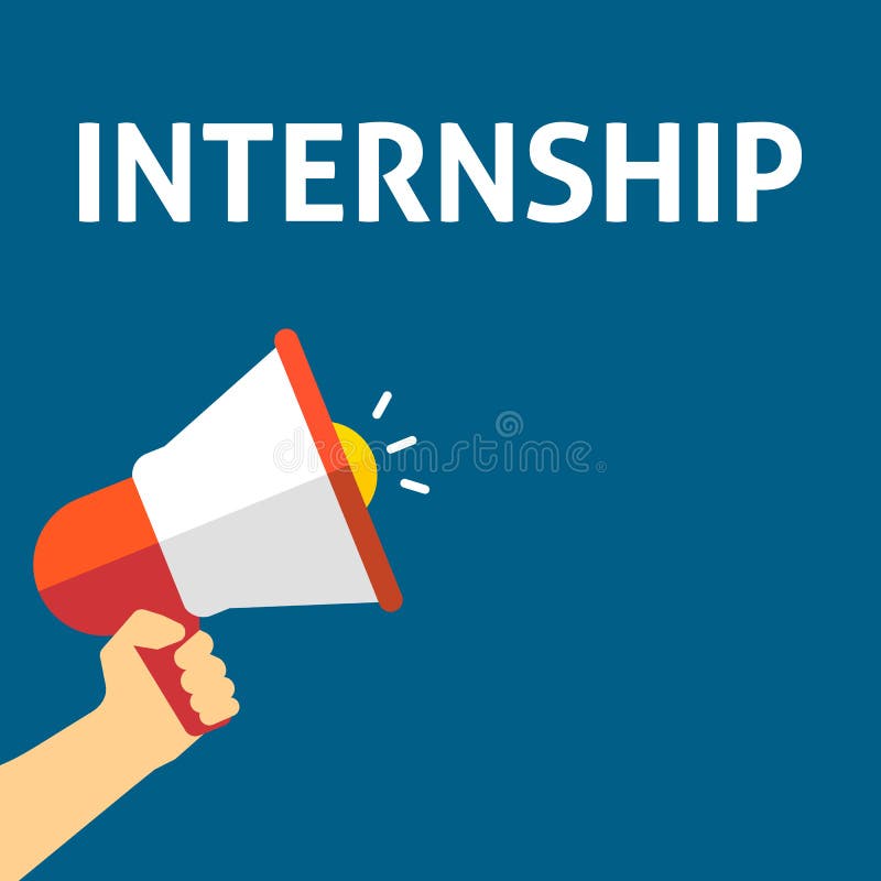 INTERNSHIP Announcement. Hand Holding Megaphone with Speech Bubble ... INTERNSHIP Announcement. Hand Holding Megaphone with Speech Bubble ...
