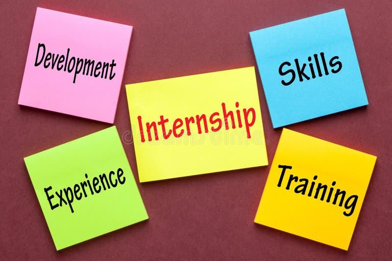 Internship Word Concept stock image. Image of help, coaching - 132500079