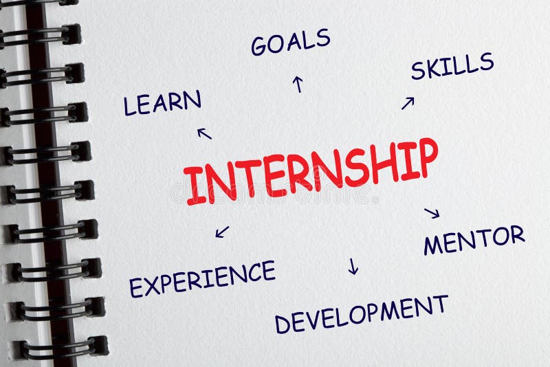Internship Diagram Concept stock image. Image of advice - 168651943