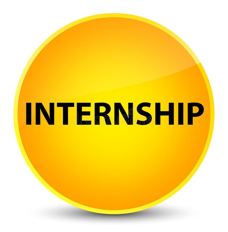 Internship Elegant Red Round Button Stock Illustration - Illustration ...