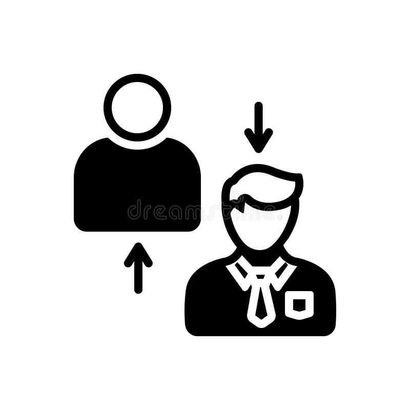 Internship Black Glyph Icon Stock Vector - Illustration of logo ...