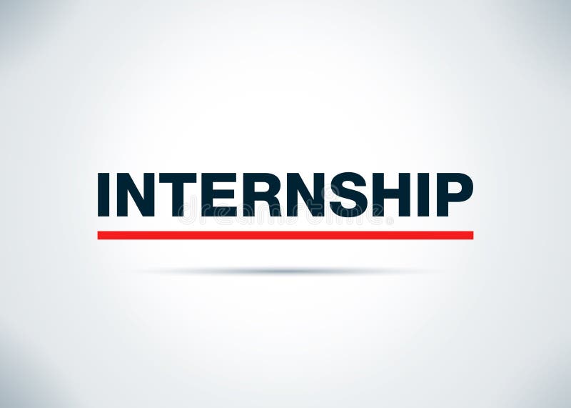 Internship Abstract Flat Background Design Illustration Stock ...