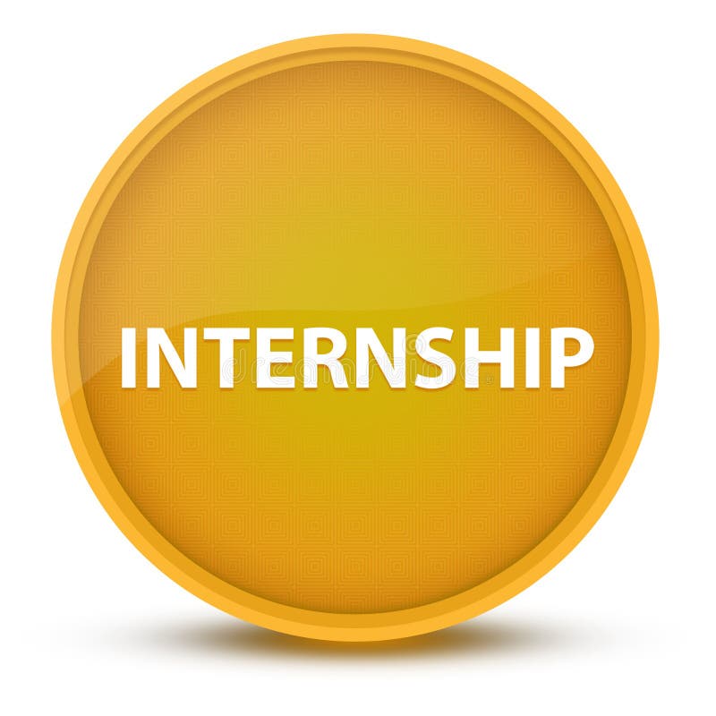 Internship Luxurious Glossy Yellow Round Button Abstract Stock ...