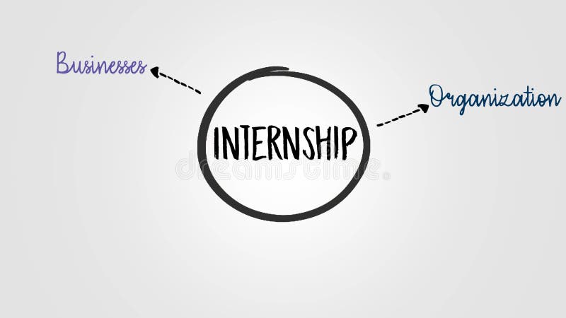 Internship Mind Map, Business Concept for Presentations and Reports ...