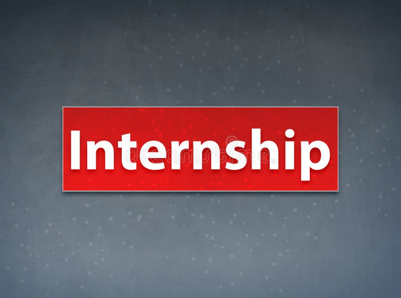 Internship Red Banner Abstract Background Stock Illustration ...