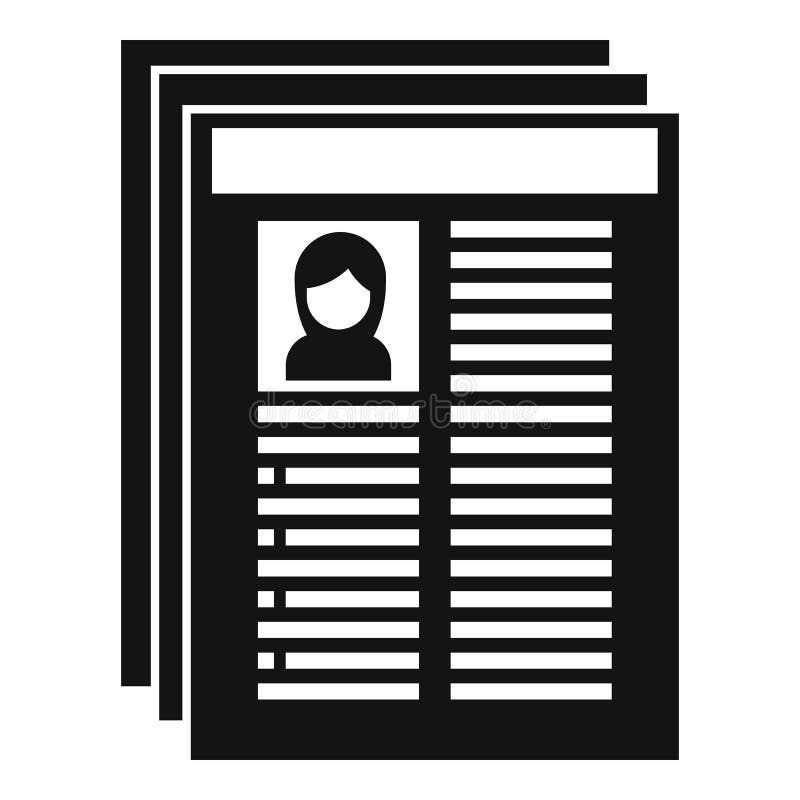 Internship Manager Icon, Simple Style Stock Vector - Illustration of ...