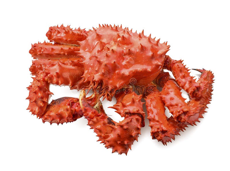 Granchio Reale Rosso Cotto a Vapore Per Il Pasto Sulla Tavola in ...