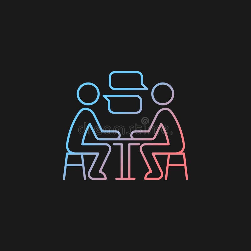 Interpersonal Communication RGB Color Icon Stock Vector - Illustration ...