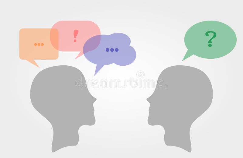 Conversation Two People Stock Illustrations – 12,937 Conversation Two ...