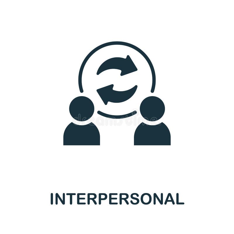Interpersonal Icon. Monochrome Sign from Corporate Development ...