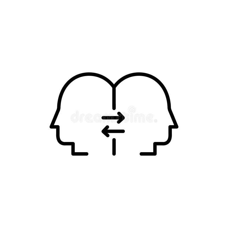 Interpersonal Relationship Icon Stock Illustration - Illustration of ...