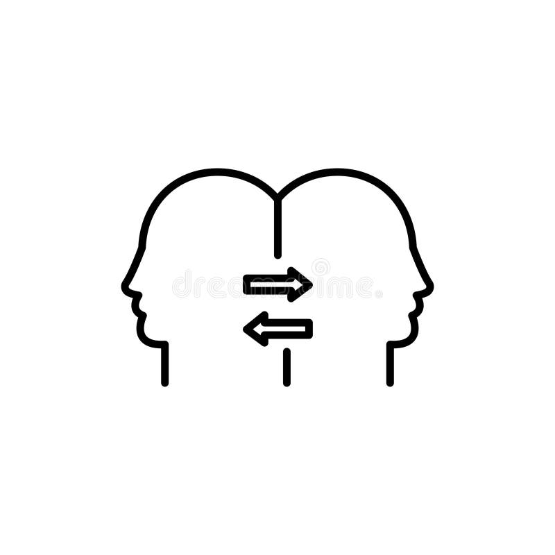 Interpersonal Relationship Icon Set. People Conflict and Connection ...
