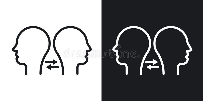 Interpersonal Relationship Icon Set. People Conflict and Connection ...