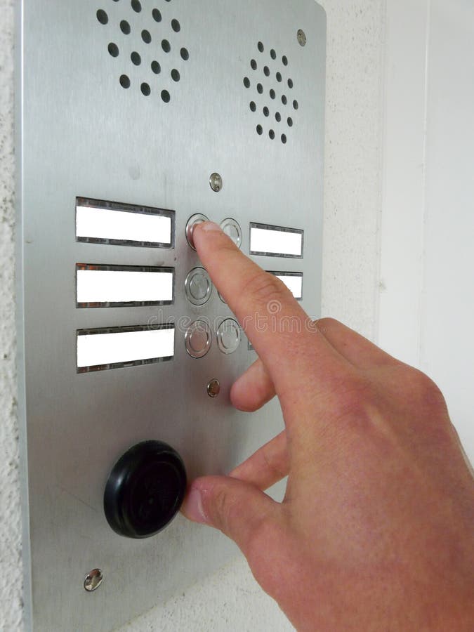 Entry Intercom Buttons To Flats Stock Illustration - Illustration of ...