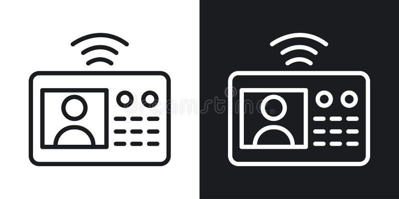 Interphone vecor icon set stock illustration. Illustration of call ...