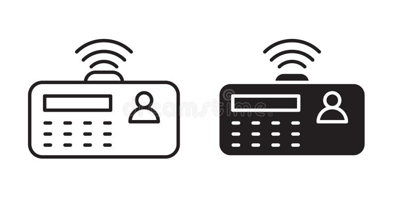 Interphone vecor icon set stock vector. Illustration of cell - 340722300