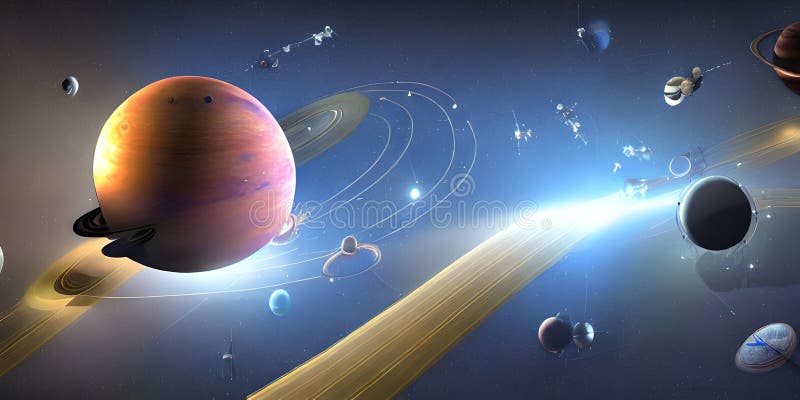 Interplanetary Communication Technology, Information Network, Sci-fi ...