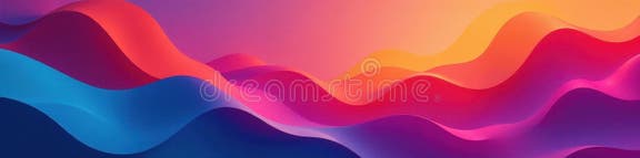 Interplay of Bold Colors, Sharp Angles Flowing Lines on Gradient ...