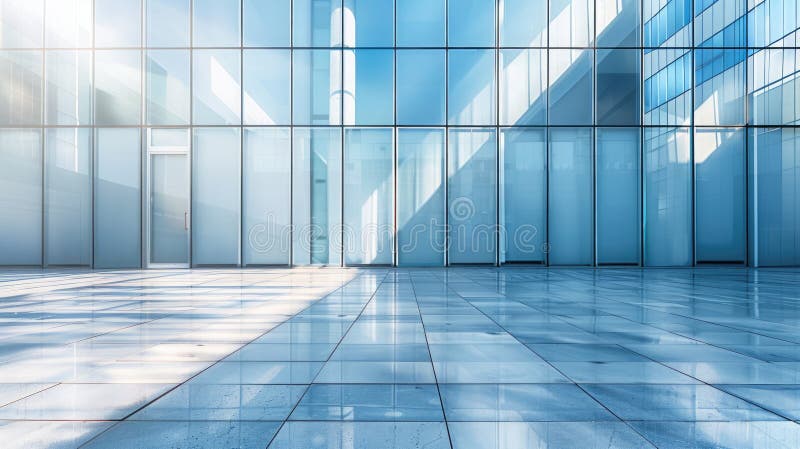 Interplay of Light and Reflections on Vertical Glass Panels, Sunlight ...