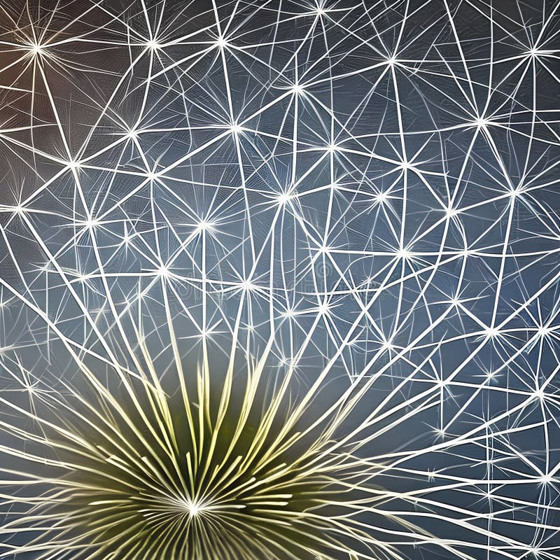 An Interpretation of a Dandelion, with Textured and Patterned Shapes ...