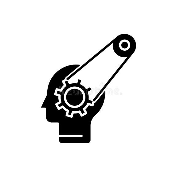 Interpretation Icon Set. Critical Data Analysis Vector Symbol in Black ...