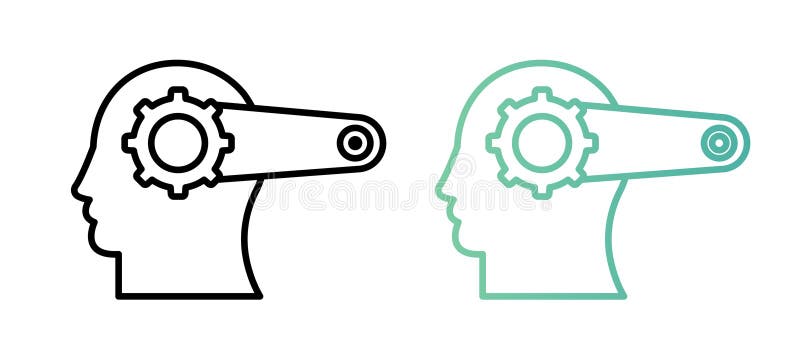 Interpretation Icon Set. Critical Data Analysis Vector Symbol in Black ...