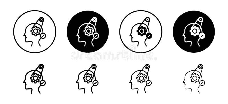 Interpretation of Idea Icon. Person Memory or Innovation Thinking ...