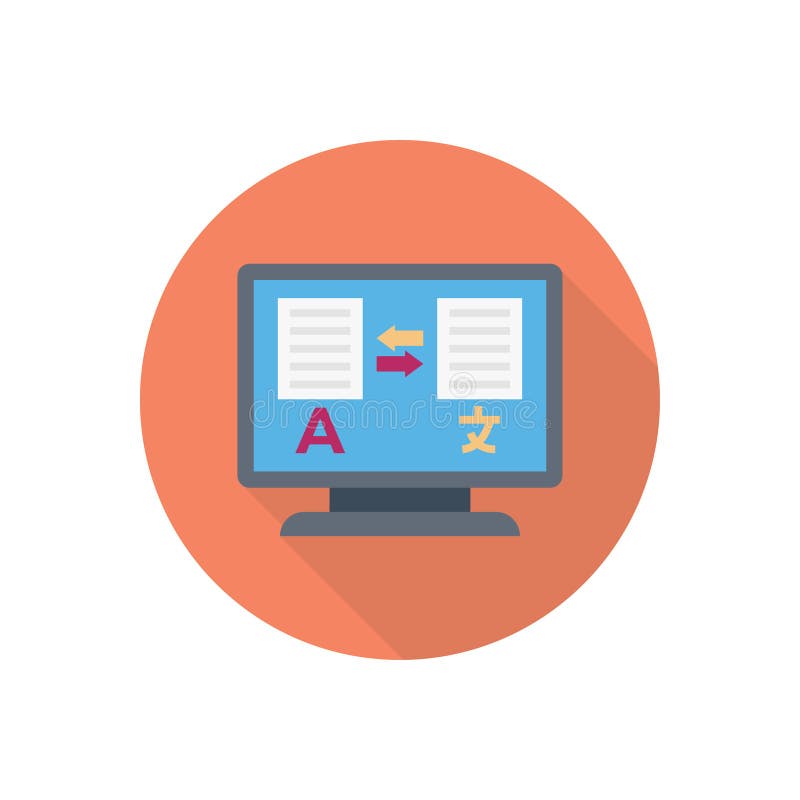 Interpretation Vector Flat Color Icon Stock Vector - Illustration of ...