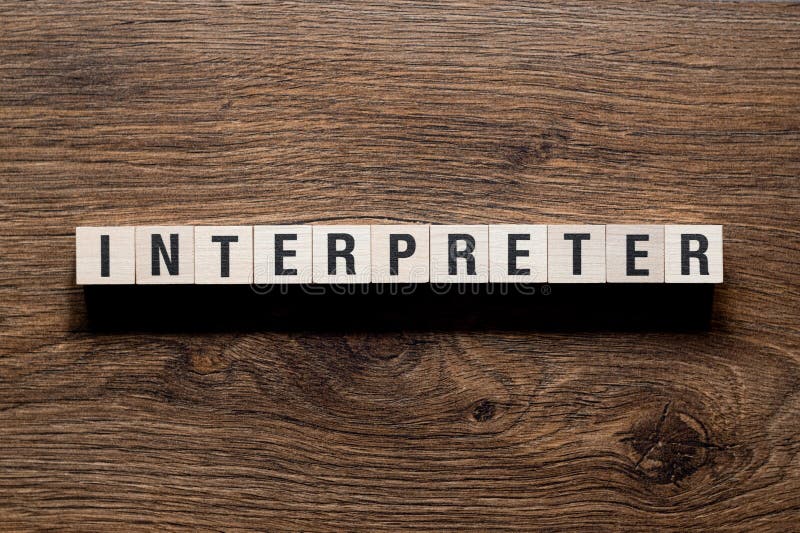 Interpreter - Word Concept on Building Blocks, Text Stock Photo - Image ...