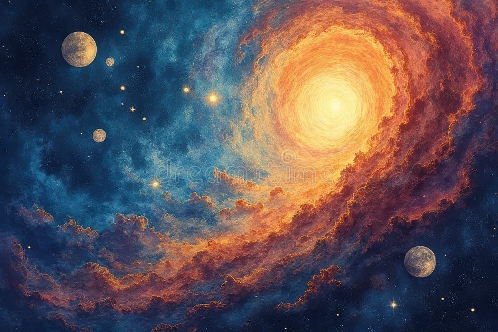 Interpreting Heavenly Wisdom Stock Illustration - Illustration of ...