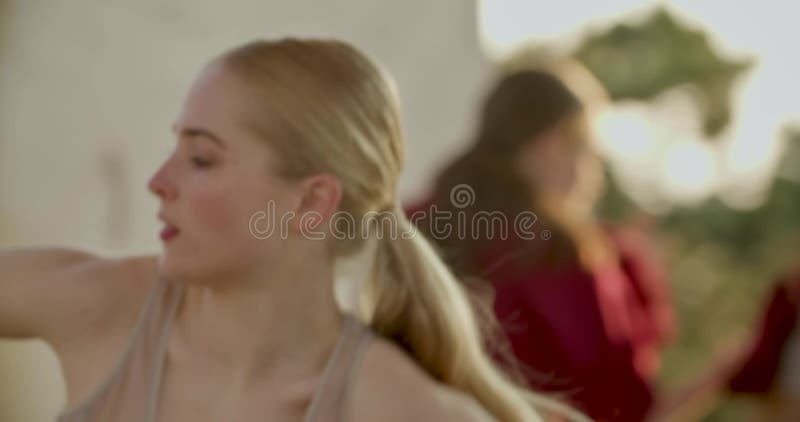 Professional Dancers Performing an Interpretive Dance, Changing Clothes ...