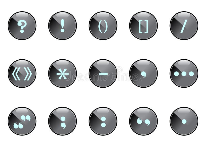Interpunktionszeichen vektor abbildung. Illustration von debatte - 61840567