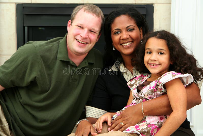 Interracial Family stock photo. Image of child, affectionate - 4970120