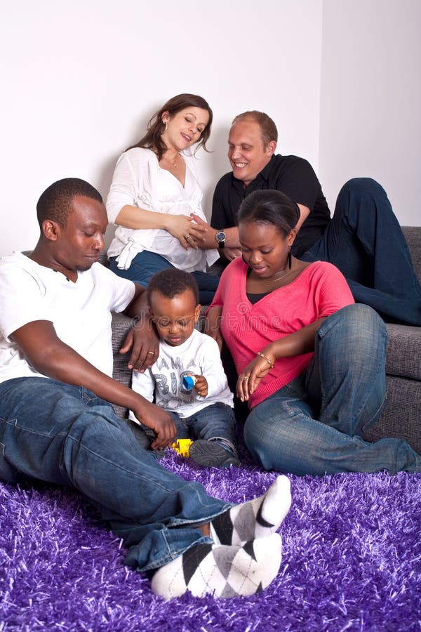 Interracial Friends And Family Stock Image - Image of five, biracial ...