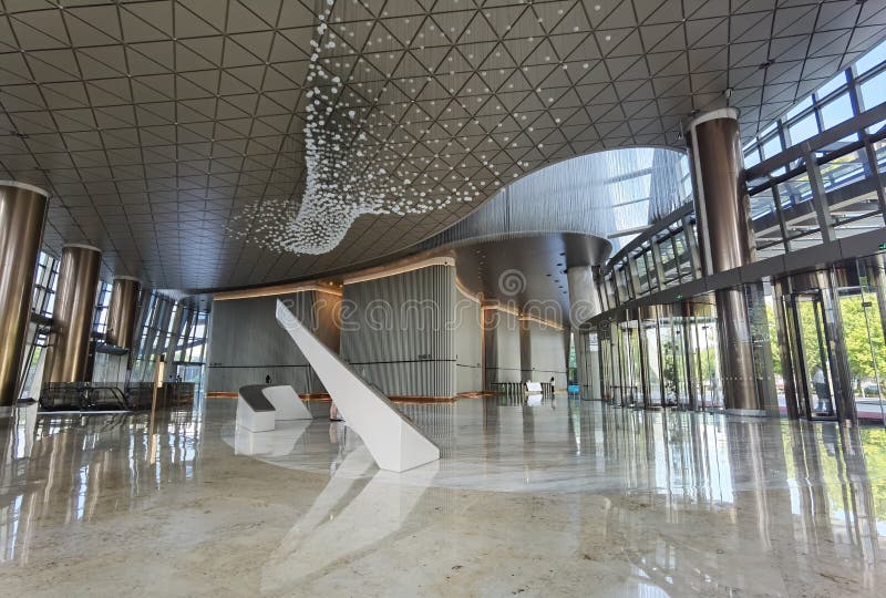Modern Office Building Lobby Editorial Photo - Image of design, modern ...
