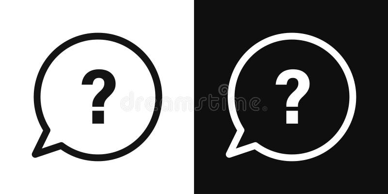 Interrogation Icon Set. Ask Question Help Button Vector Symbol ...