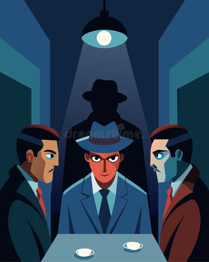 In the Interrogation Room the Detectives Stared Endlessly at the ...