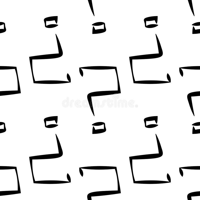 Question Marks or Interrogation Pattern Stock Vector - Illustration of ...