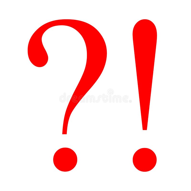 Interrogative and Exclamatory Sign - Vector Stock Illustration ...