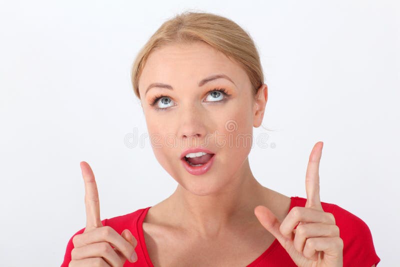 Interrogative look stock image. Image of fingers, white - 22464171