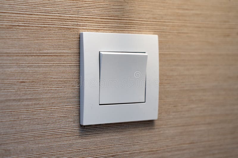Interruptor De La Luz Moderno Blanco Interior Imagen de archivo ...