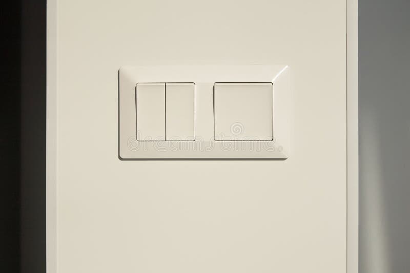 Interruptor Moderno De Pared Blanca En Imagen de archivo - Imagen de ...