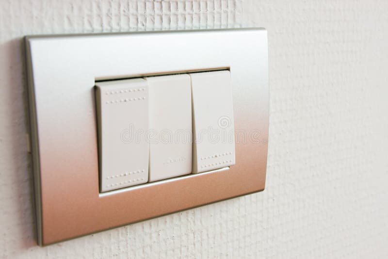 Interruptores da luz imagem de stock. Imagem de eletricista - 6190377