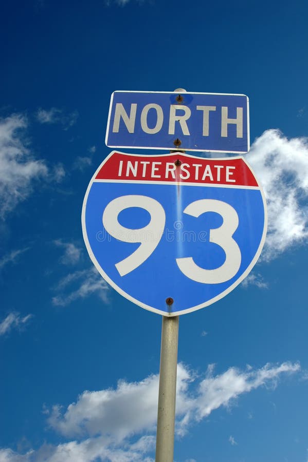 Intersate 93 stock photo. Image of signage, sign, transportation - 12863656