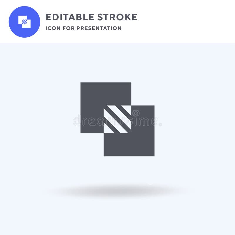 Intersect icon vector stock vector. Illustration of white - 343922198