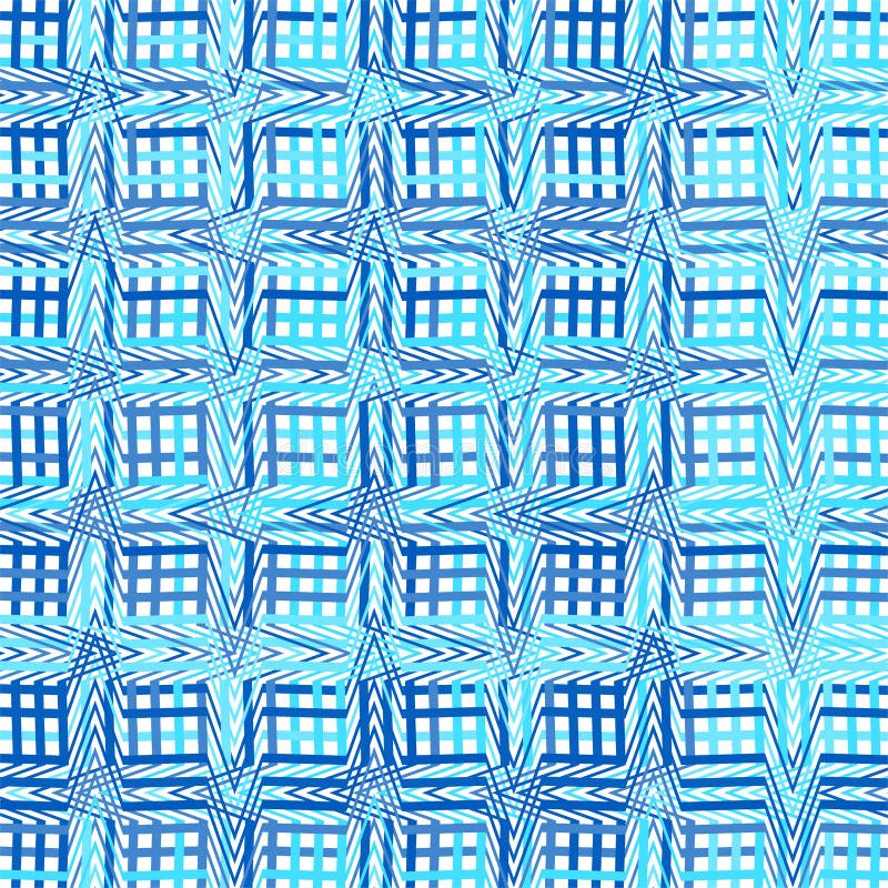 Intersected, Interweaved Irregular Lines, Stripes Blue Grid Pattern ...