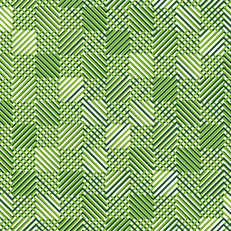 Intersected, Interweaved Irregular Lines, Stripes Green Grid Pattern ...
